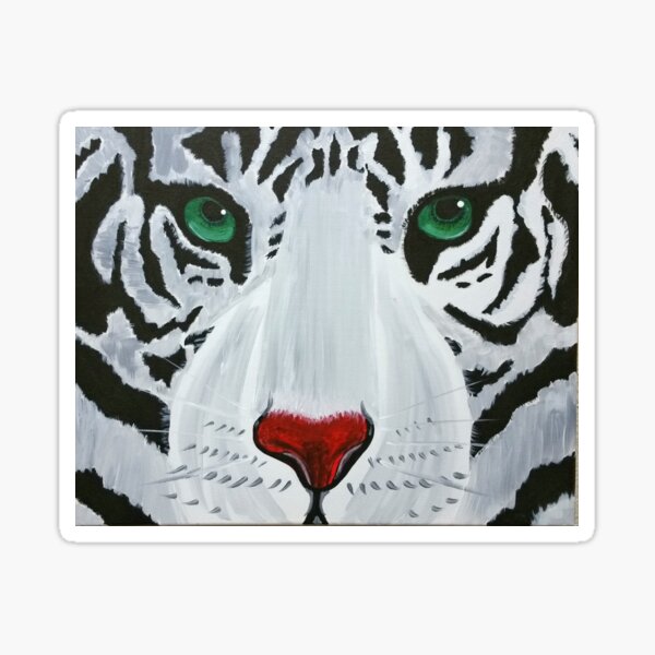 "Tiger Eyes" Sticker for Sale by Tiggersart | Redbubble