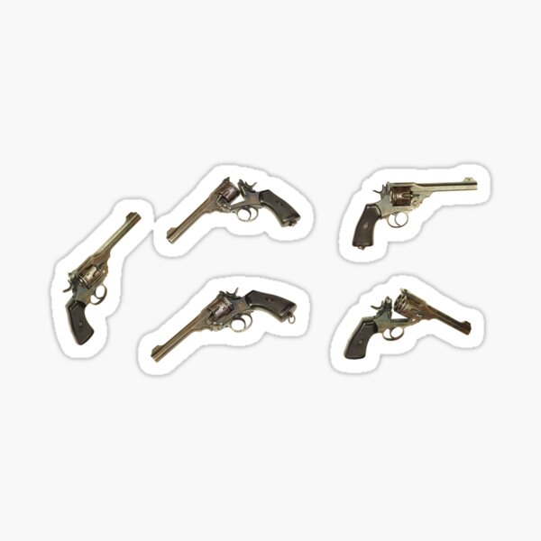 "Webley Scott Mark VI Revolver Sticker Pack" Sticker for Sale by ...