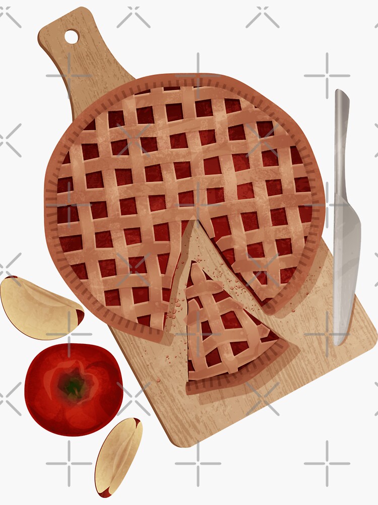 "Sliced Pies, Dessert, Sunday Dinner, Thanksgiving Family Meal" Sticker ...