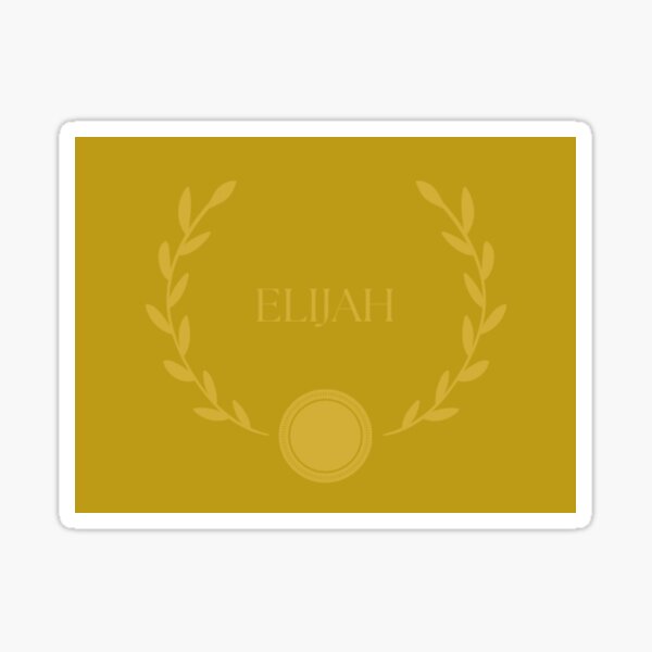 "Elijah Gold Laurel Wreath with Sun Plate on Gold Foil Background ...