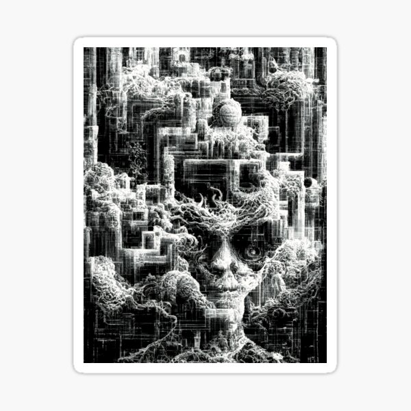 "Abstract Neural network 7" Sticker for Sale by CEVmemories | Redbubble