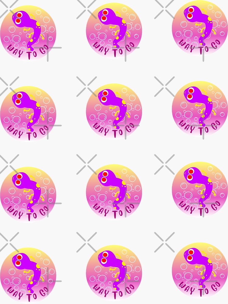 "Way to Go Fun Cute Monster Teacher Parent Reward Motivational" Sticker ...