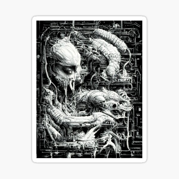 "Abstract Neural network 9" Sticker for Sale by CEVmemories | Redbubble