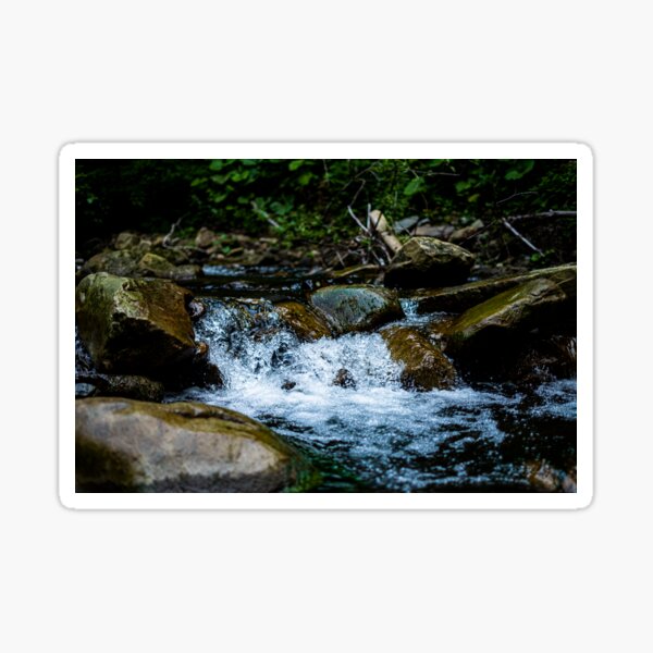 "Waterfall, Water, Mountains, River, Nature" Sticker for Sale by ...