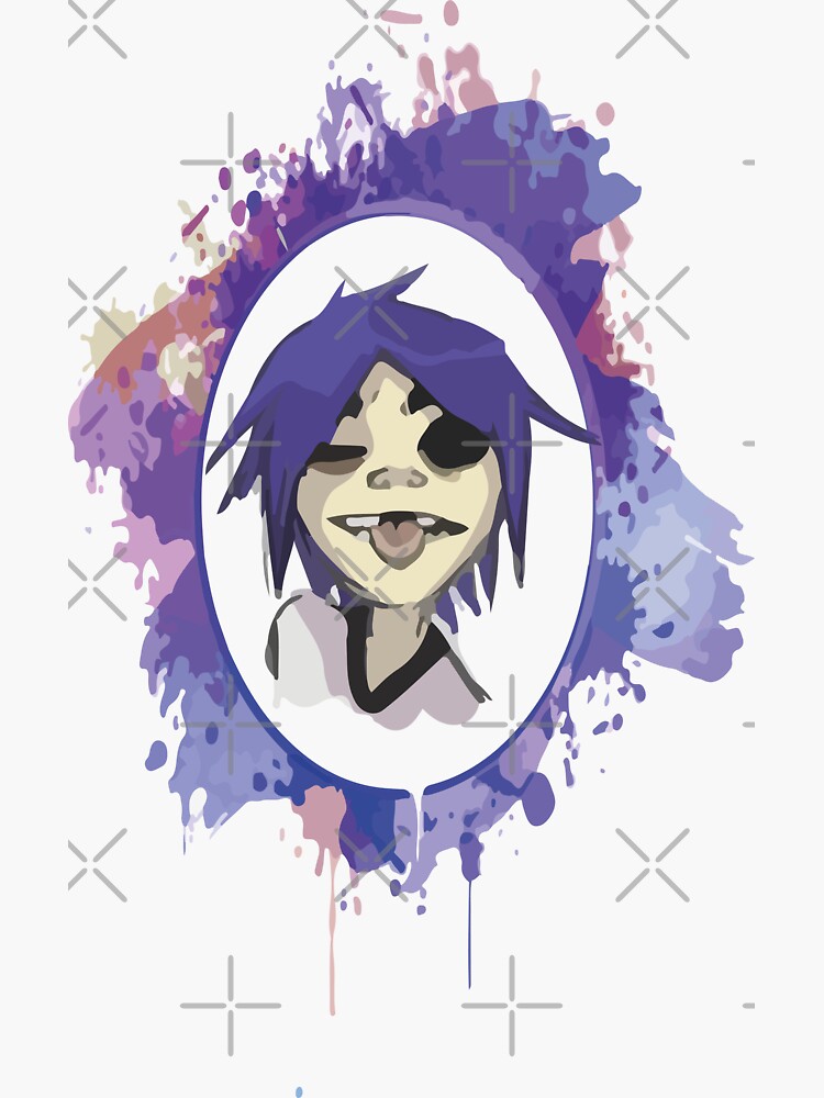 "Copy of Copy of Gorillaz Art" Sticker for Sale by DaviiBiarm | Redbubble