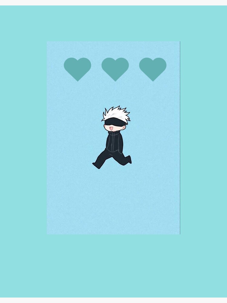 Pegatina «gojo satoru 3 corazón» de OasisGormet | Redbubble