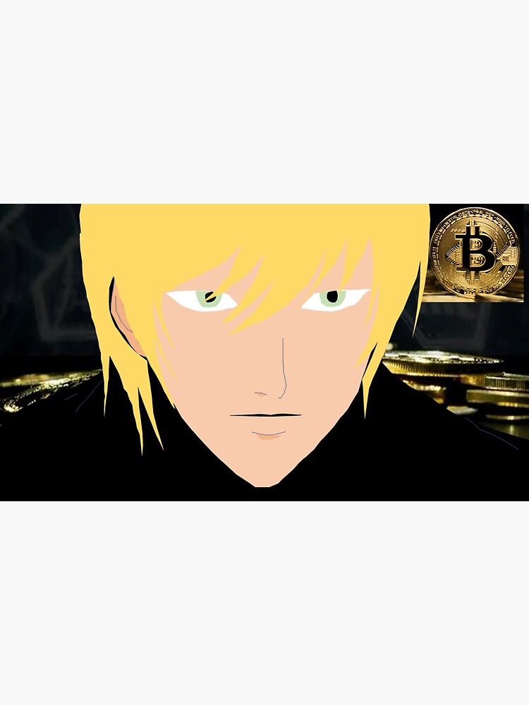 "Bitcoin mad anime face" Sticker for Sale by RESSANED | Redbubble