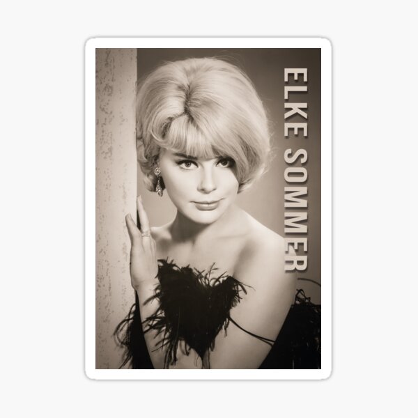 "Elke Sommer" Sticker for Sale by Jools-57 | Redbubble