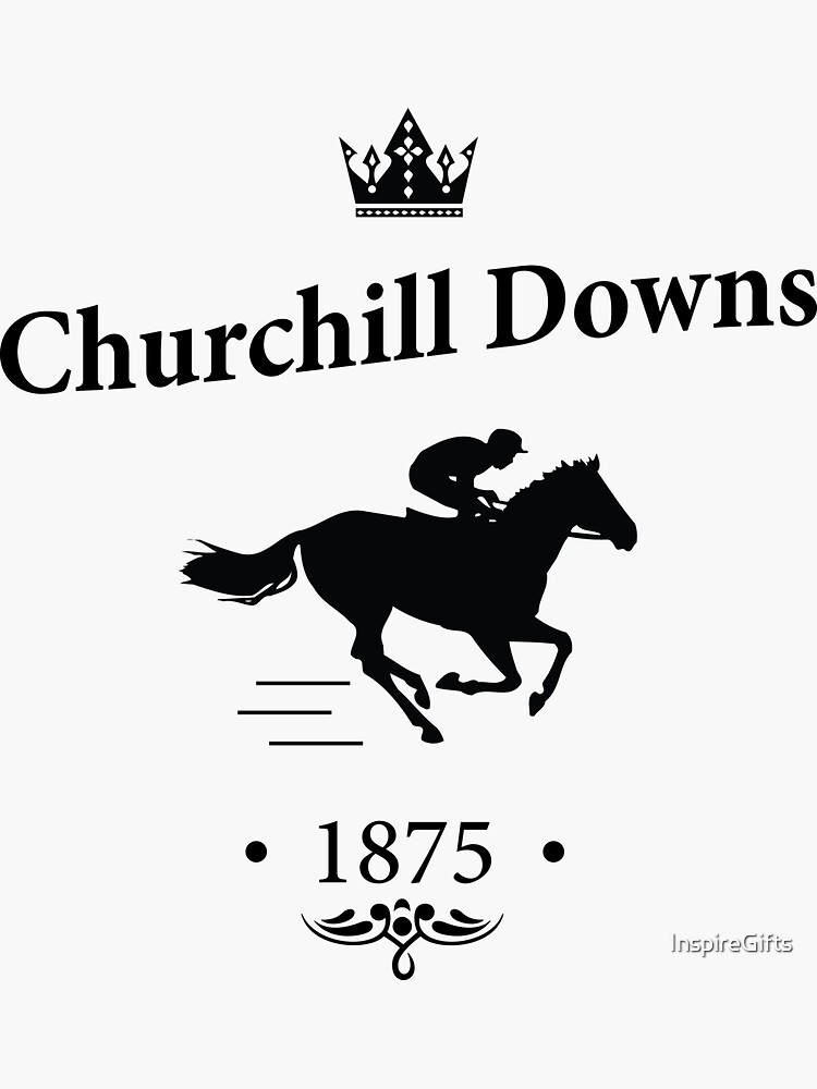 "Churchill Downs " Sticker by InspireGifts | Redbubble