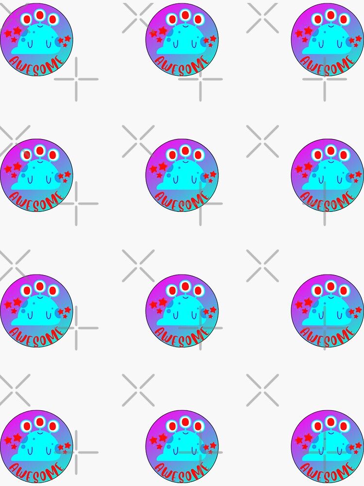 "Awesome Fun Cute Monster Teacher Parent Reward Motivational" Sticker ...