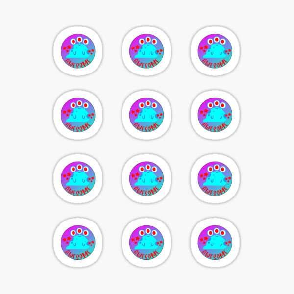 "Awesome Fun Cute Monster Teacher Parent Reward Motivational" Sticker ...