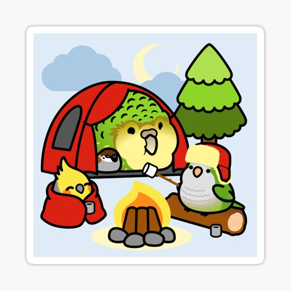 "Camping Crew" Sticker for Sale by birdhism | Redbubble