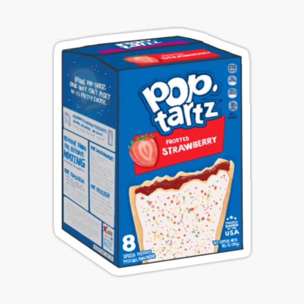 "Pop-Tartz Frosted Strawberry" Sticker for Sale by TheGroceryStore ...