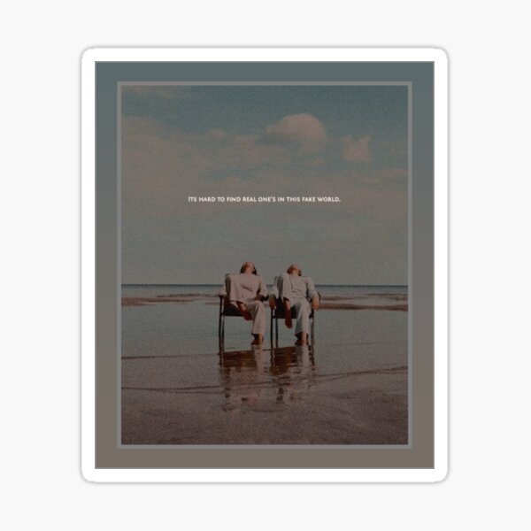 "It's Hard To Find Real One's In This Fake World" Sticker for Sale by ...