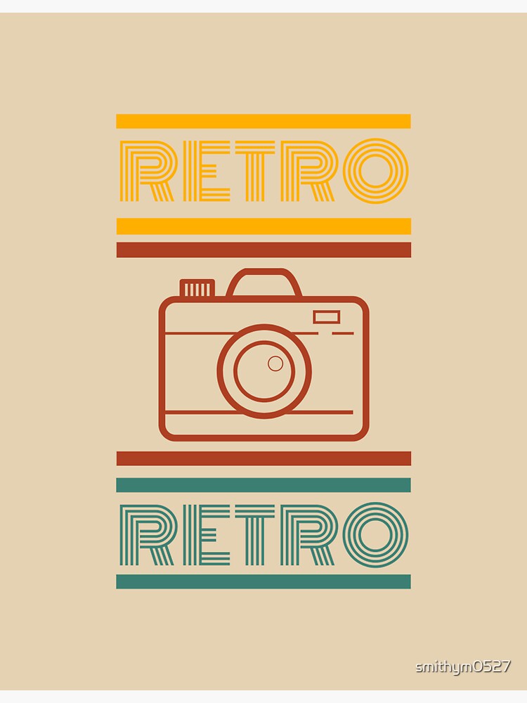 "Retro Camera Logo" Sticker for Sale by smithym0527 | Redbubble