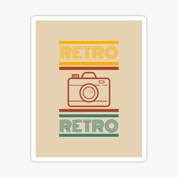 "Retro Camera Logo" Sticker for Sale by smithym0527 | Redbubble
