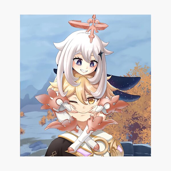 Lámina fotográfica «Genshin Impact Paimon - Lindo retrato de Paimon de Genshin Impact» de ...
