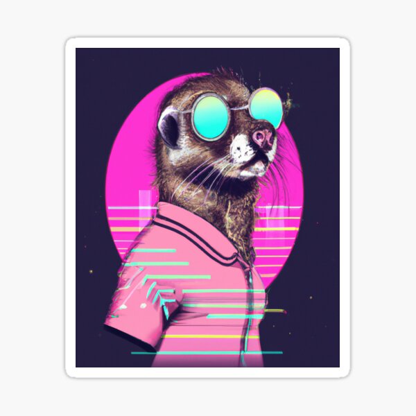 "Neon Pink " Sticker for Sale by Be-A-Mongoose | Redbubble