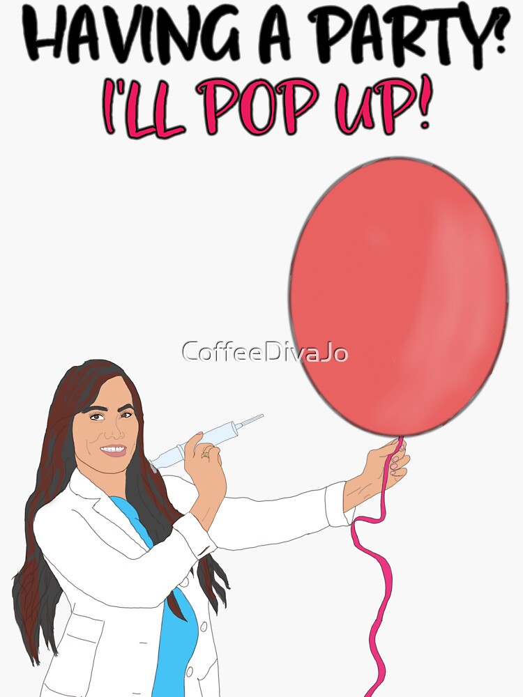"Dr Pimple Popper Sandra Lee" Sticker for Sale by CoffeeDivaJo | Redbubble