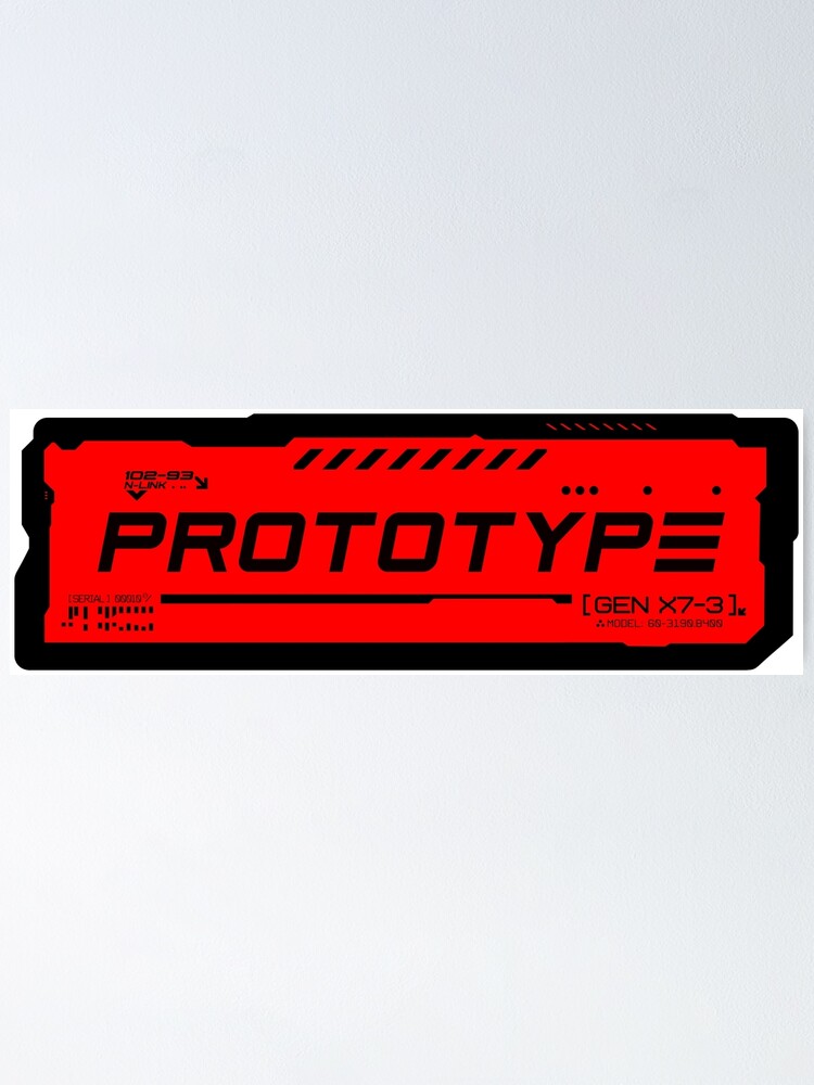 "Prototype new gen decal " Poster for Sale by Dr-Evil | Redbubble