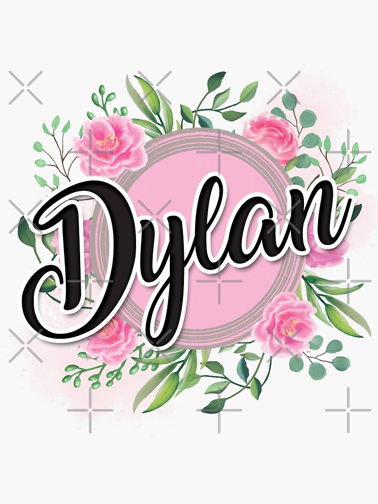 "Dylan name" Sticker for Sale by badinboow | Redbubble