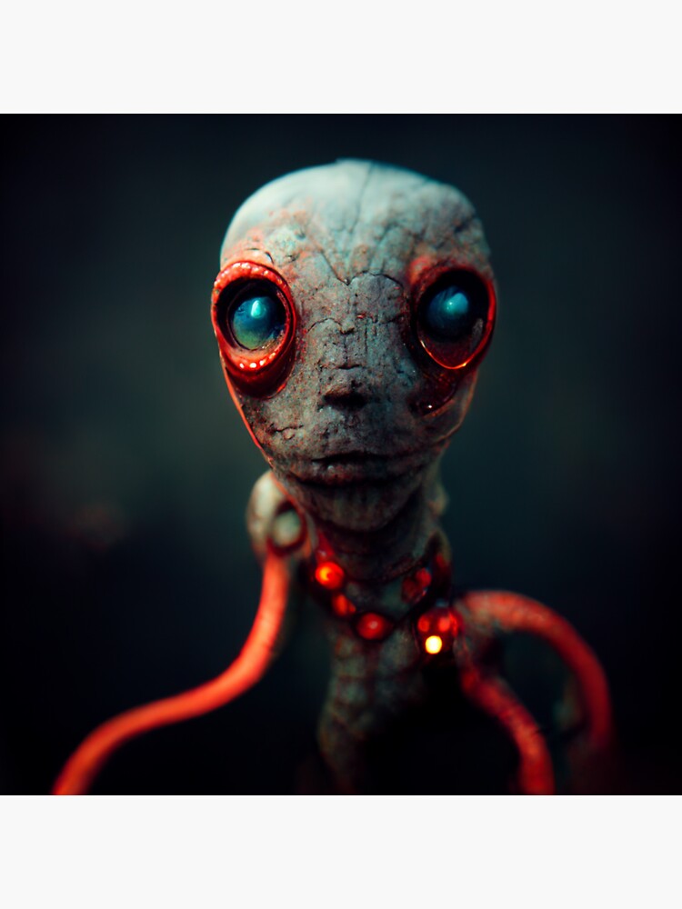 "Alien on earth Artwork" Sticker for Sale by Adilart11 | Redbubble