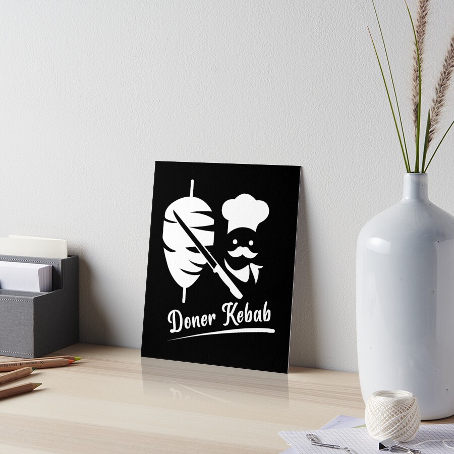 "Doner kebab logo." Art Board Print for Sale by HakanKACAR2014 | Redbubble