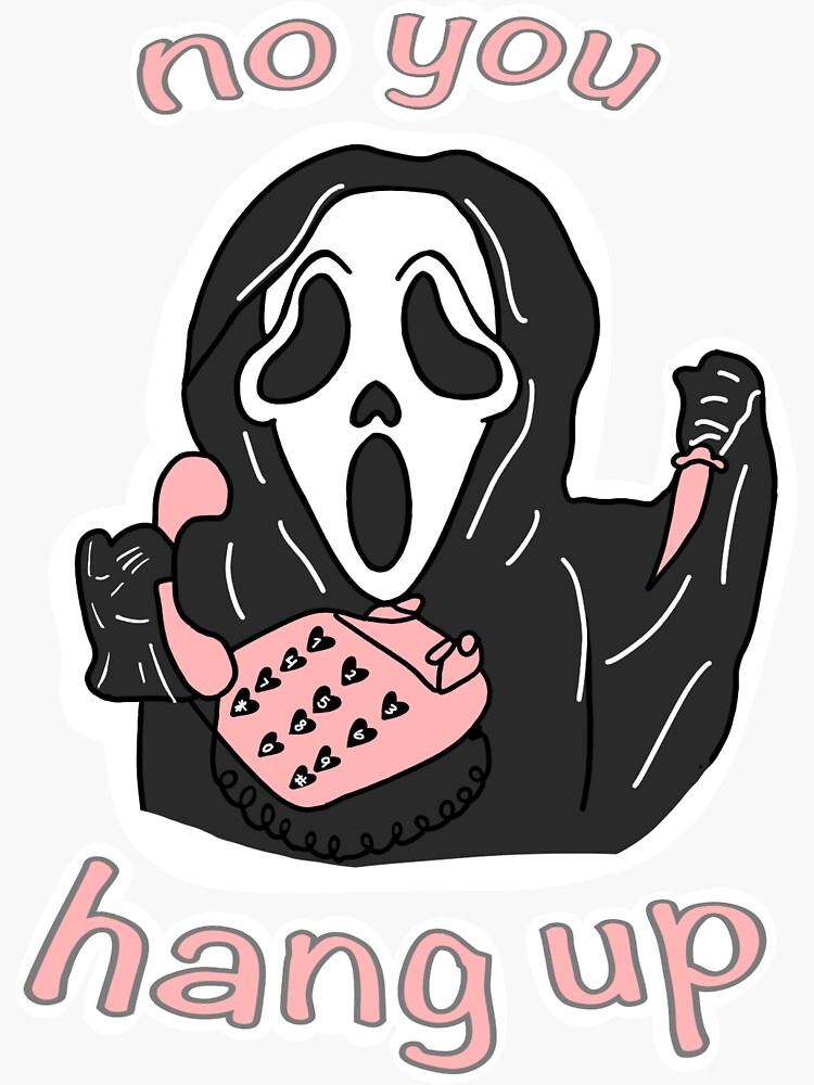 Cute Ghostface Sticker For Sale By Mariahsoriano80 Redbubble