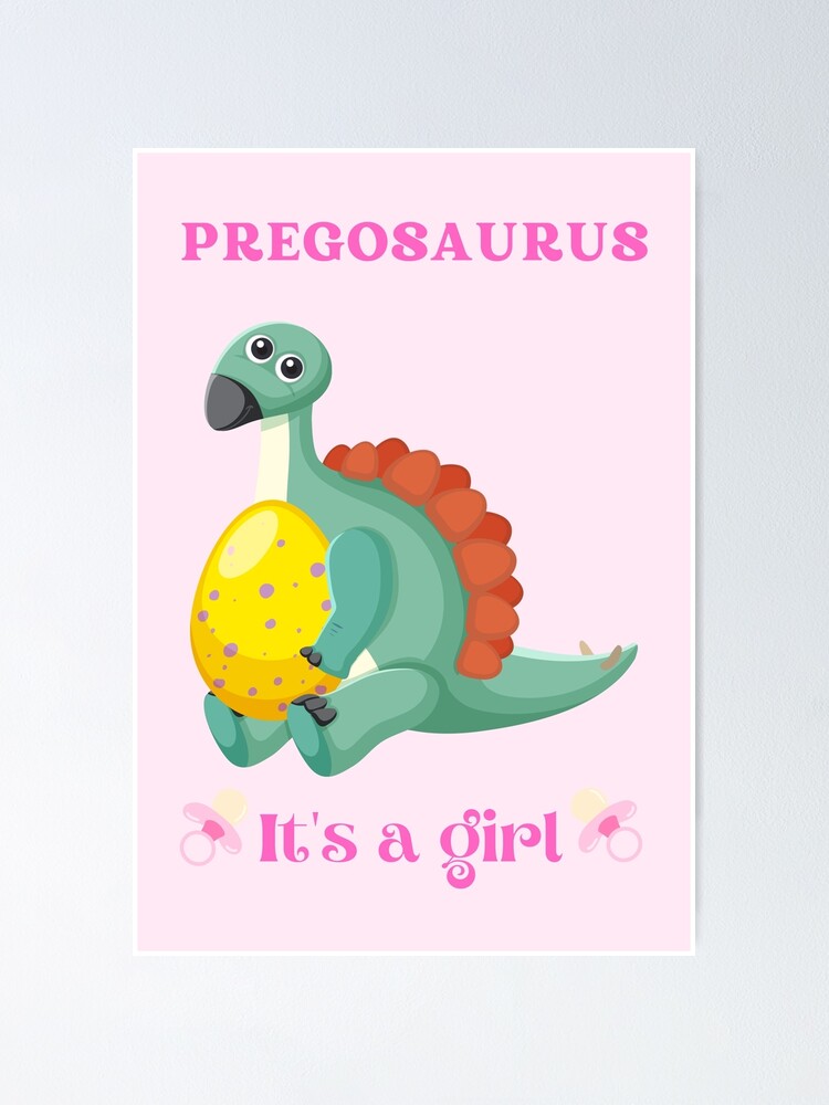"Pregosaurus - Preggosaurus cute pregnancy dinosaur mamasaurus for a ...