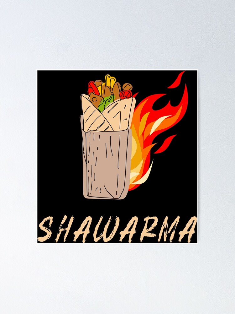 "Shawarma logo." Poster for Sale by HakanKACAR2014 | Redbubble