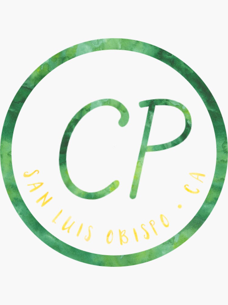 "Cal Poly SLO green and gold" Sticker for Sale by emmanne03 | Redbubble