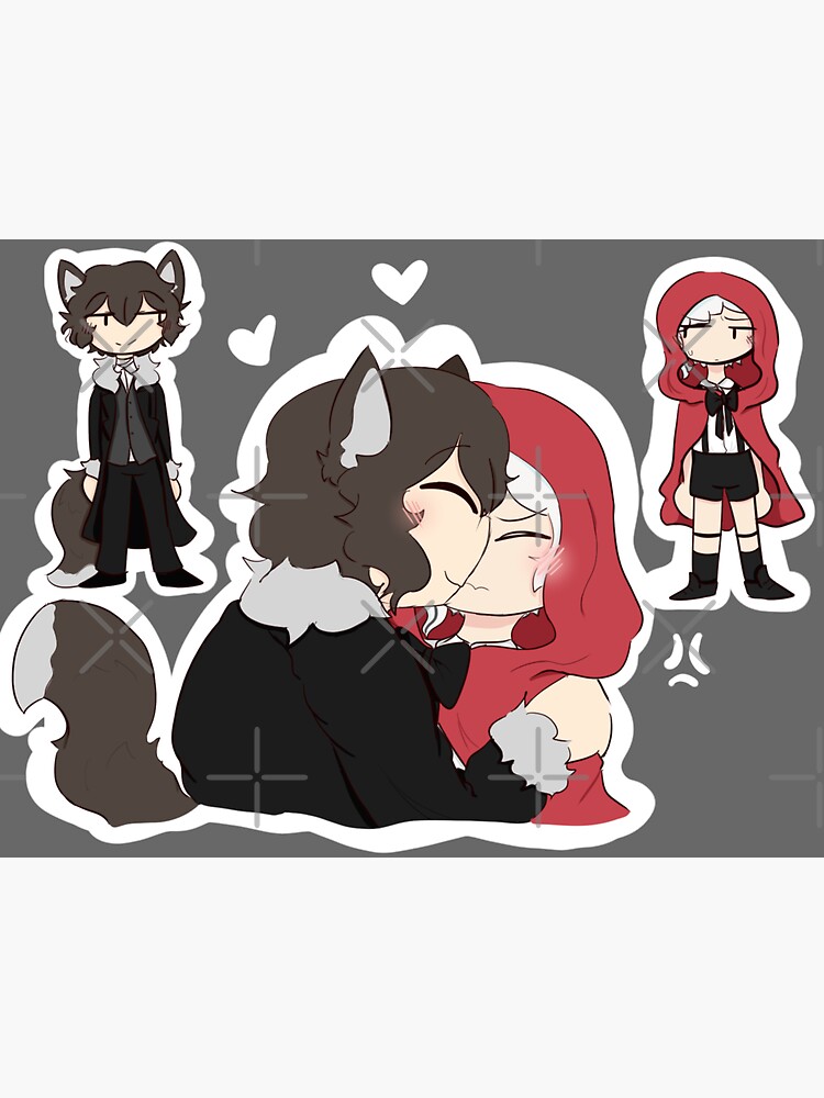 "Red Riding Hood Dazatsu (Bungou Stray Dogs) complete artwork" Sticker ...