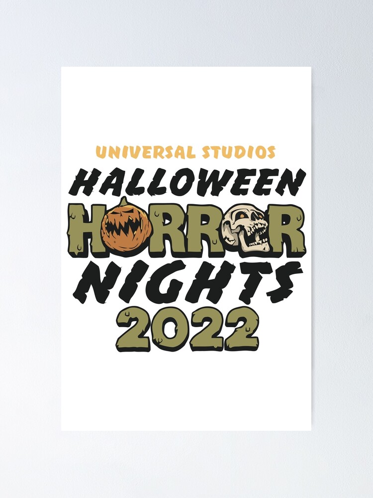 "HHN Merch Halloween Horror Nights 2022" Poster for Sale by BenizMass ...