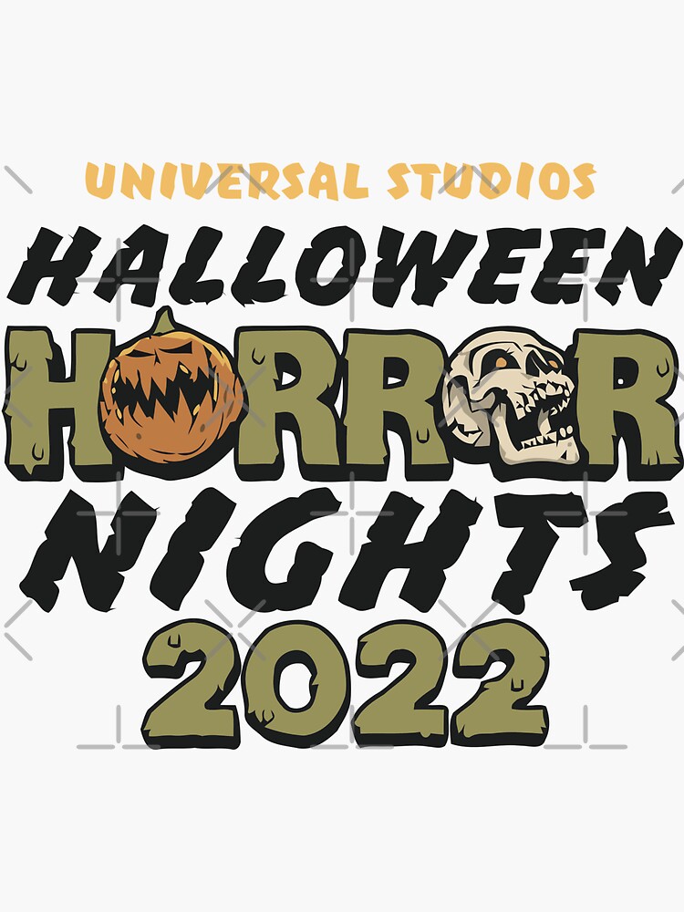 "HHN Merch Halloween Horror Nights 2022" Sticker for Sale by BenizMass ...