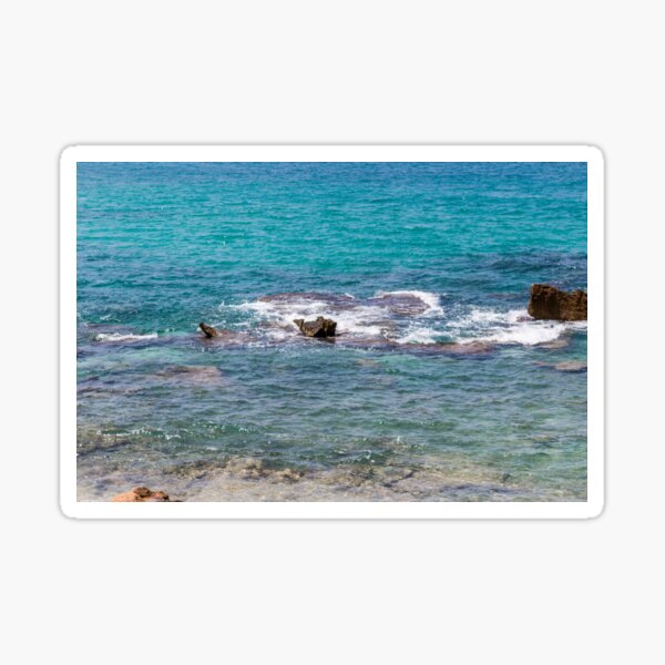 "Calm sea waves" Sticker for Sale by Yulia-mozes | Redbubble