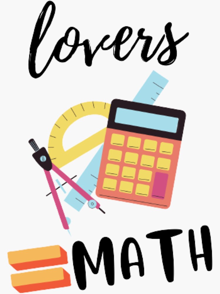 "Math lovers" Sticker for Sale by reyadrrj | Redbubble