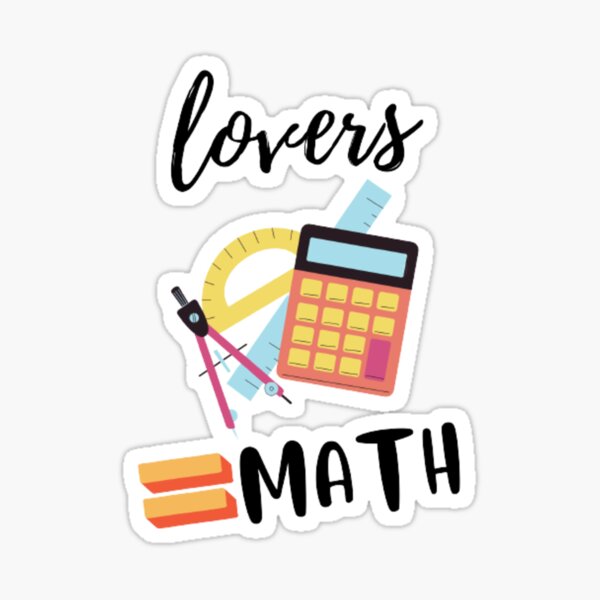"Math lovers" Sticker for Sale by reyadrrj | Redbubble