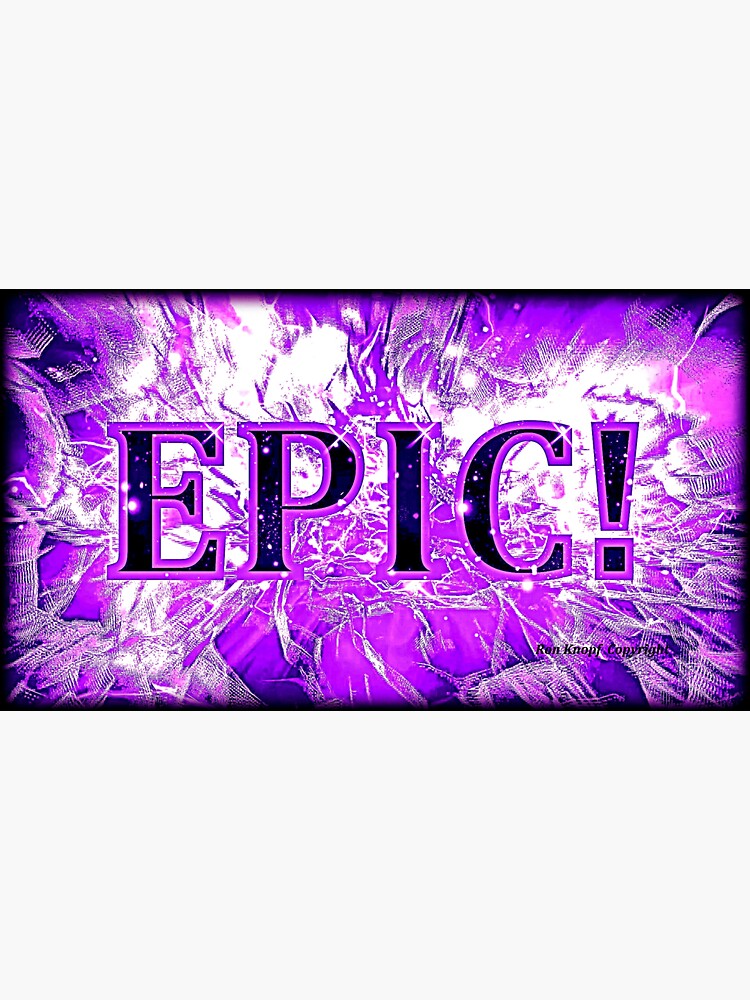 "Wall Art // EPIC!" Sticker for Sale by Imagin8er | Redbubble