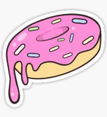 Dripping Donut Stickers | Redbubble