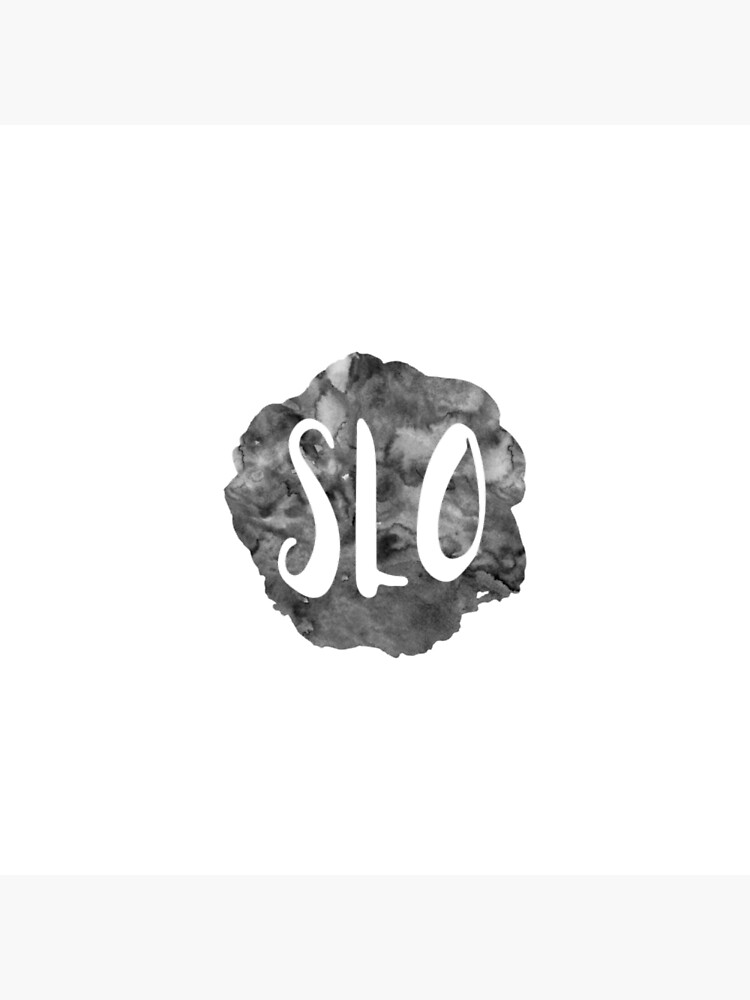"Black water color SLO logo" Photographic Print by emmanne03 | Redbubble
