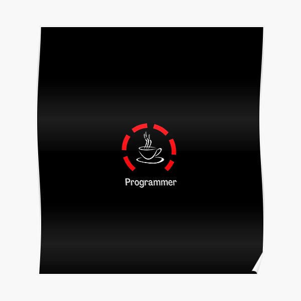 Póster «Meme de la vida de un programador, encendido del café» de ...