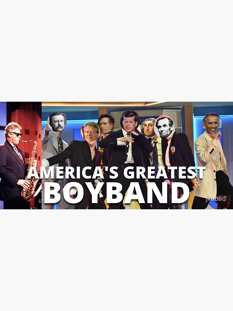 "US Presidents Boyband Sticker" Sticker for Sale by jkubed | Redbubble