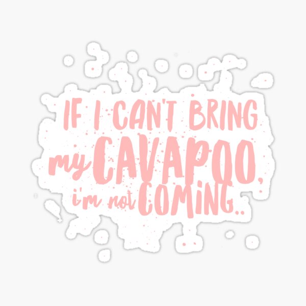 "I love my cavapoo" Sticker by CharlyB | Redbubble