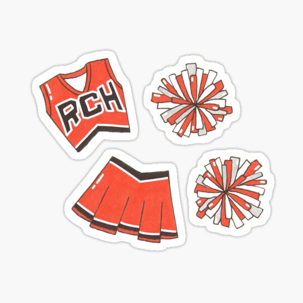 "Cheerleader" Sticker for Sale by RickytheUnicorn | Redbubble