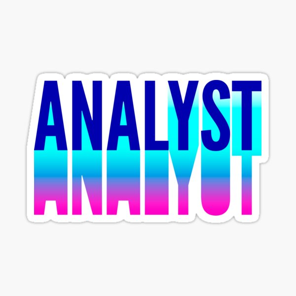 "Analyst With Long Gradient Shadow" Sticker for Sale by SVPOD | Redbubble