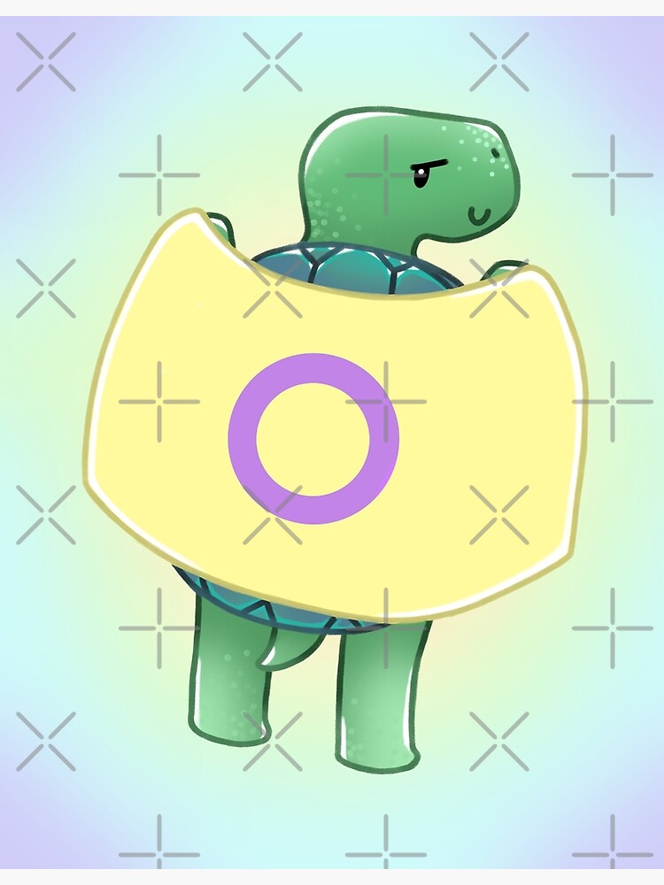 "Pride Turtle - Intersex Pride Flag" Poster for Sale by Akiesa | Redbubble