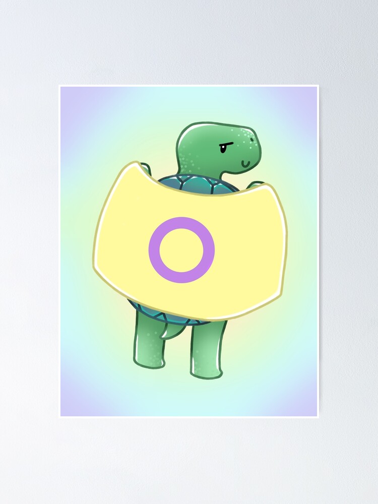 "Pride Turtle - Intersex Pride Flag" Poster for Sale by Akiesa | Redbubble