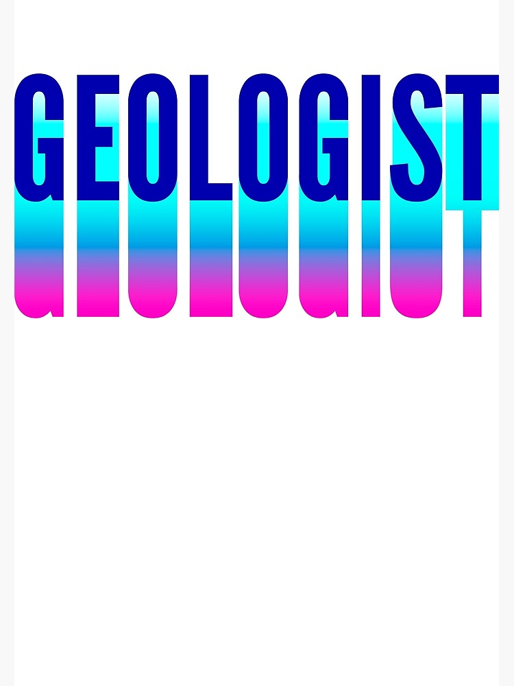 "Geologist With Long Gradient Shadow" Poster for Sale by SVPOD | Redbubble