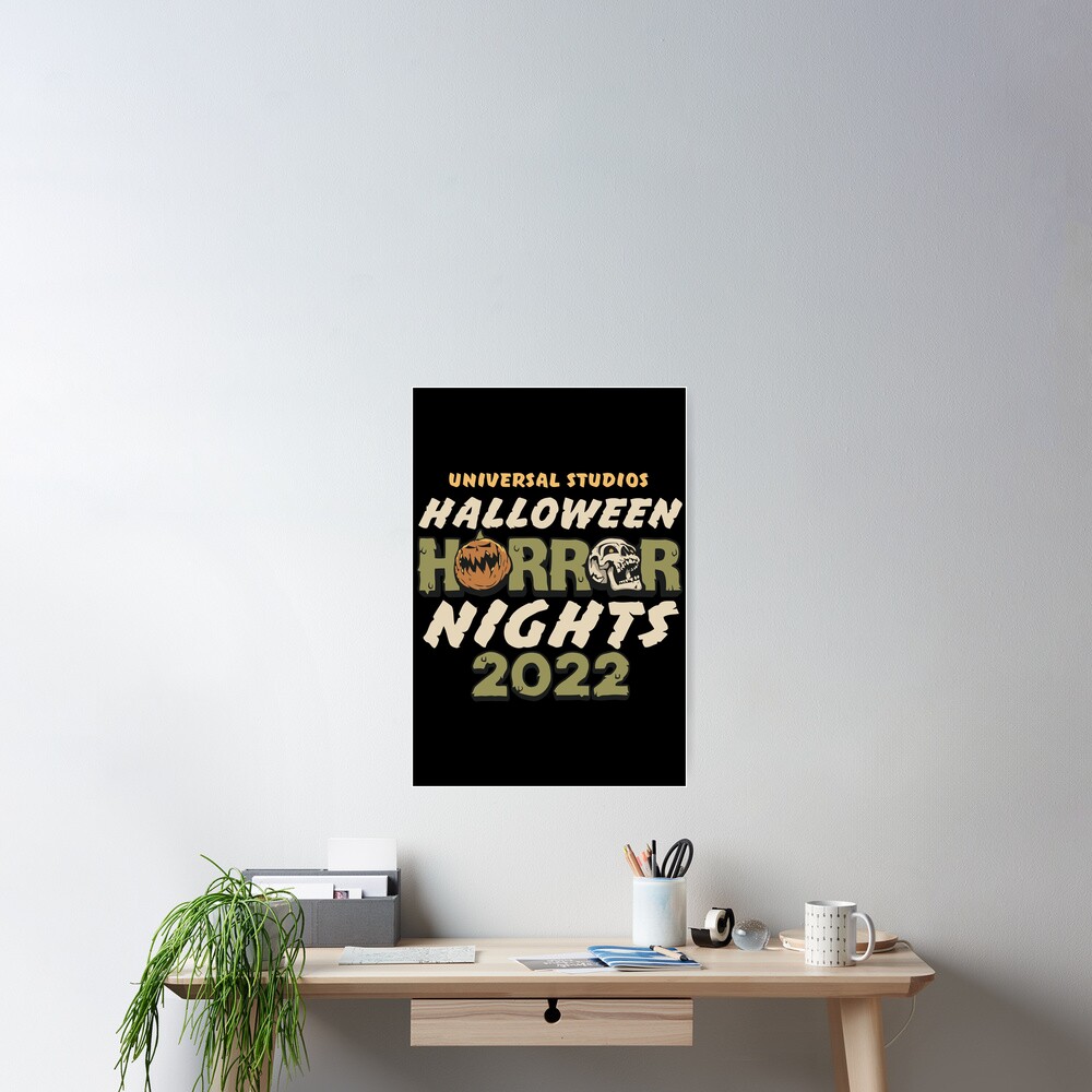 "HHN Merch Halloween Horror Nights 2022" Poster for Sale by BenizMass ...