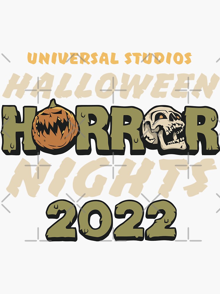 "HHN Merch Halloween Horror Nights 2022" Sticker for Sale by BenizMass ...